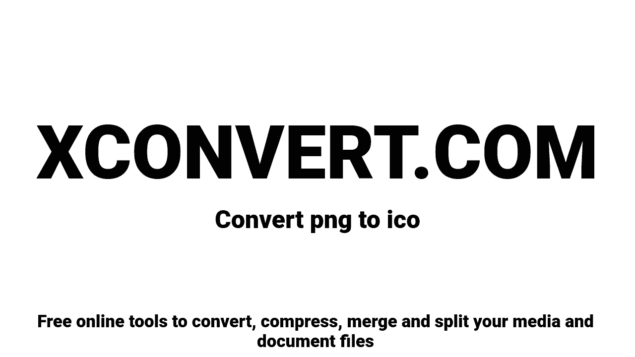 PNG to ICO Converter Online Free | XConvert