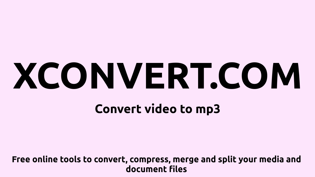Video To MP3 | Convert Any Video To MP3 Audio File