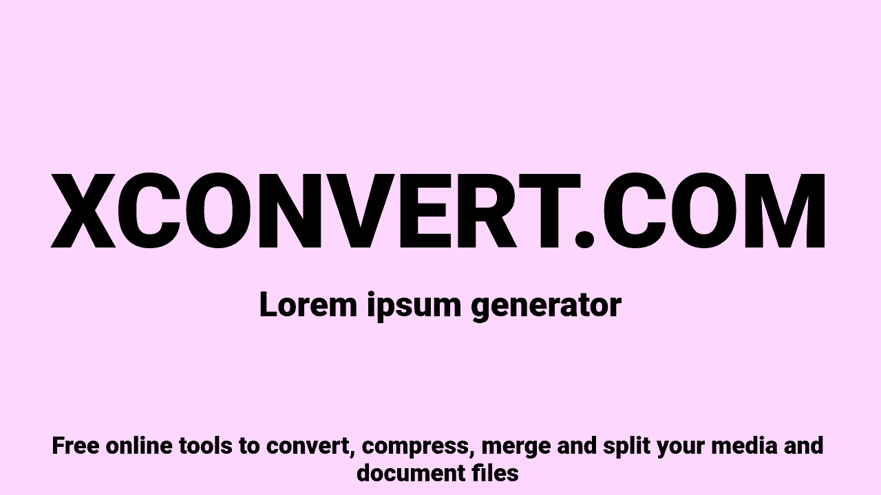 Lorem Ipsum Generator - Text, HTML & Markdown | XConvert.com